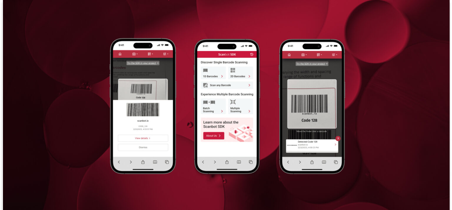Browser-based Web Barcode Scanner - Scanbot SDK
