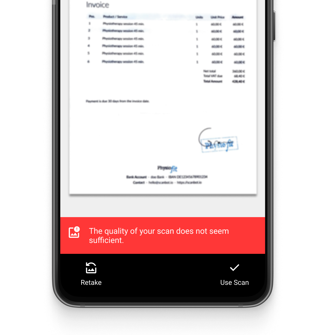 Android Document Scanner SDK - Scanbot SDK
