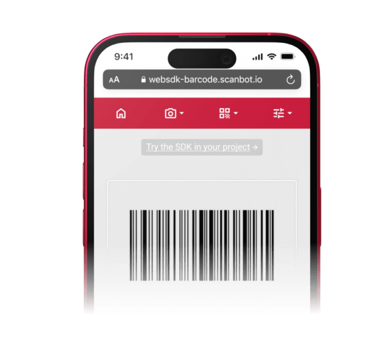 Barcode Scanner Software for Enterprise Brands - Scanbot SDK