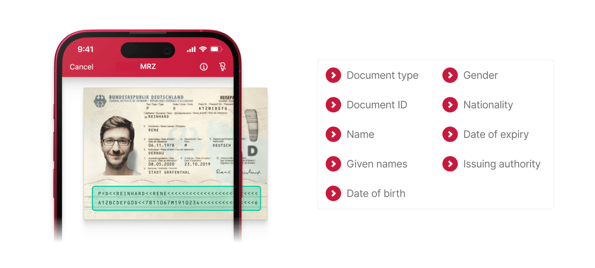 ID scanning for insurance agent apps - Scanbot SDK