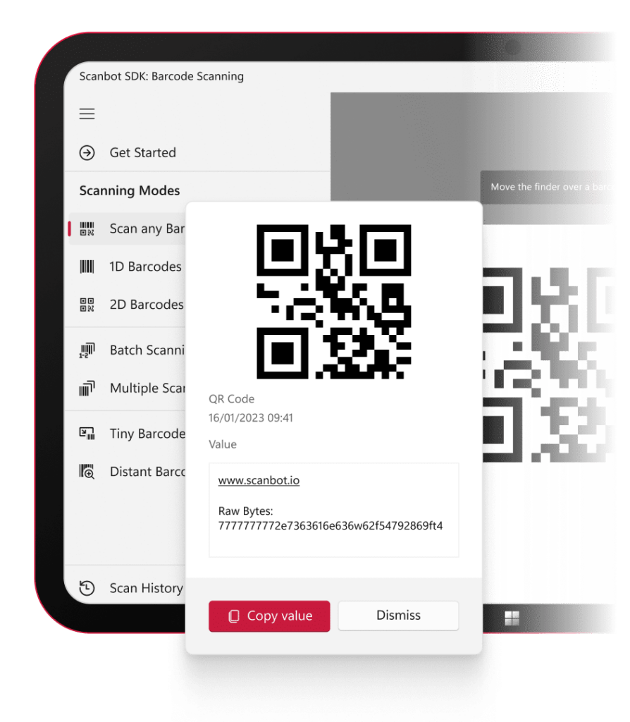 Windows Barcode Scanner - Scanbot SDK Windows Barcode Scanner - Scanbot SDK