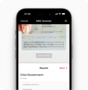 MRZ Scanner SDK - Scanbot SDK