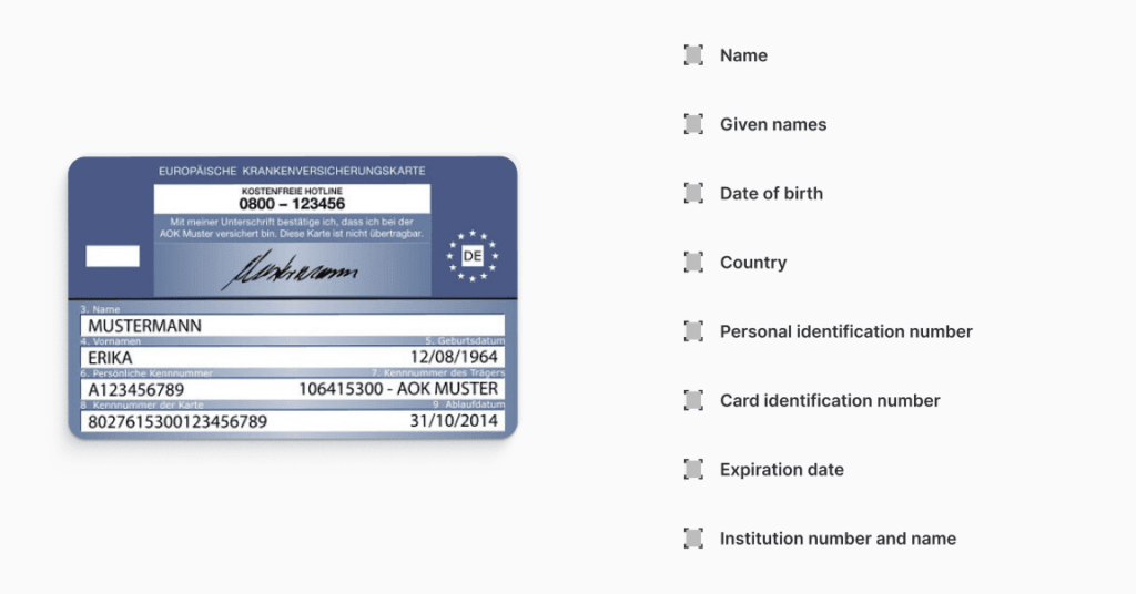 Health Insurance Card Scanner - Scanbot SDK