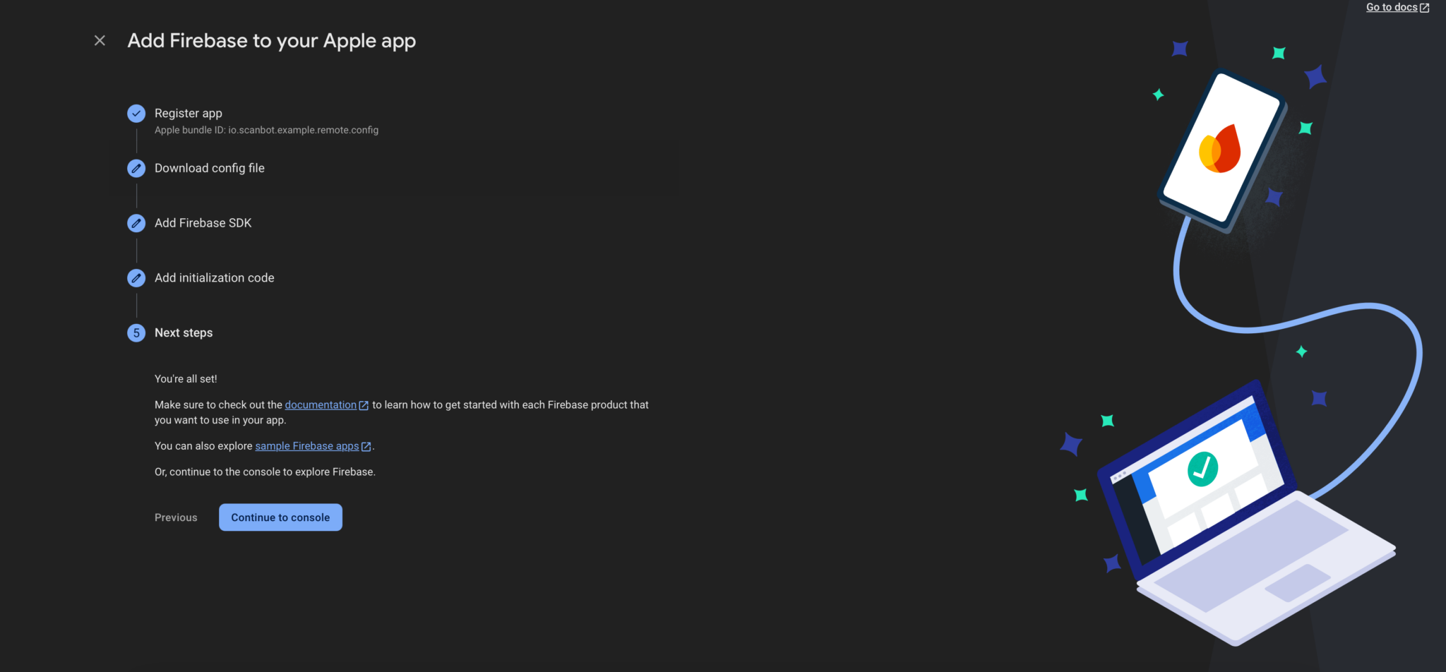 Update license key with Firebase Remote Config (iOS) - Scanbot SDK