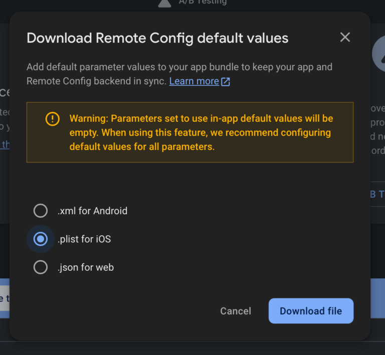 Update license key with Firebase Remote Config (iOS) - Scanbot SDK