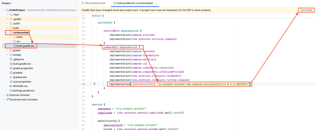 Compose Multiplatform Barcode Scanner Using Cocoapods Scanbot Sdk