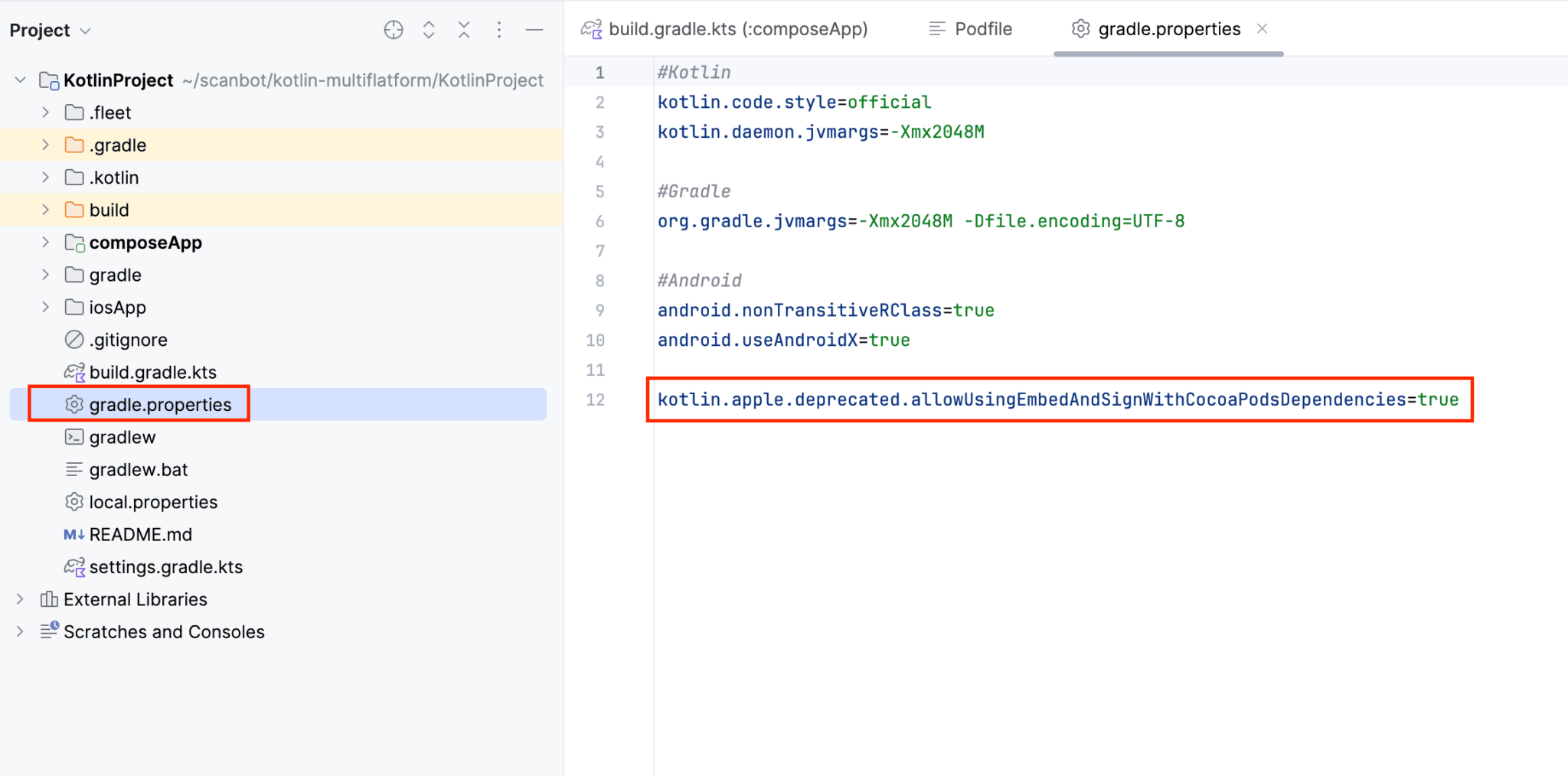 Compose Multiplatform Barcode Scanner Using Cocoapods Scanbot Sdk