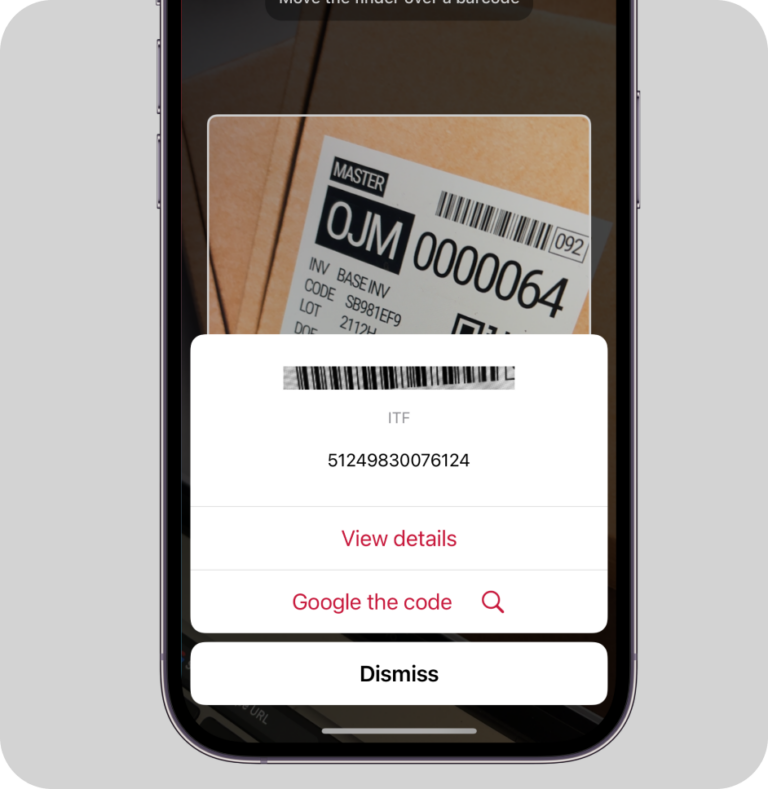 ITF Barcode Scanner - Scanbot SDK