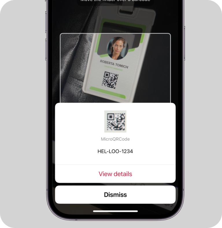 Micro QR Code Scanner - Scanbot SDK