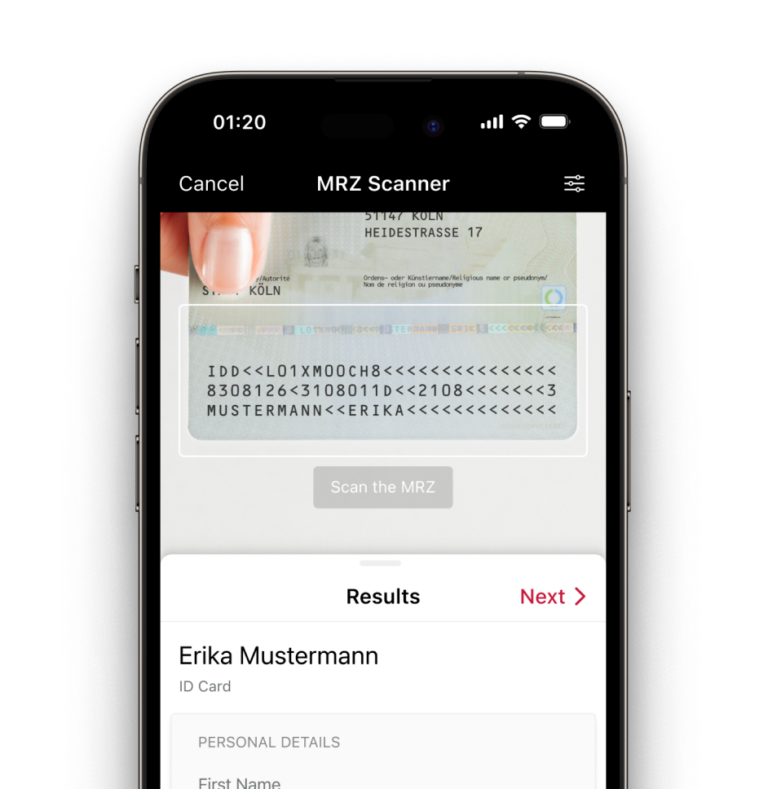 MRZ Scanner SDK for ID Cards and Passports - Scanbot SDK