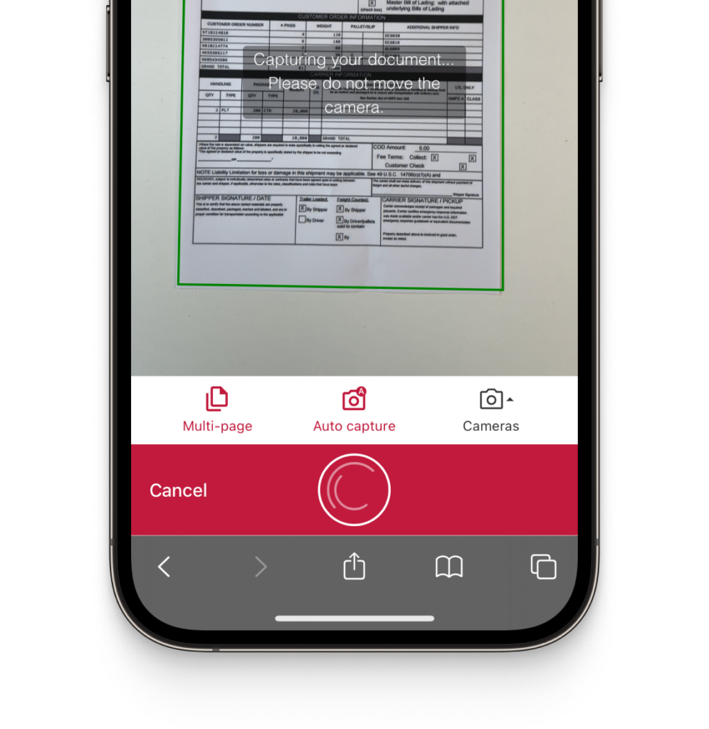 JavaScript Document Scanner - Scanbot SDK