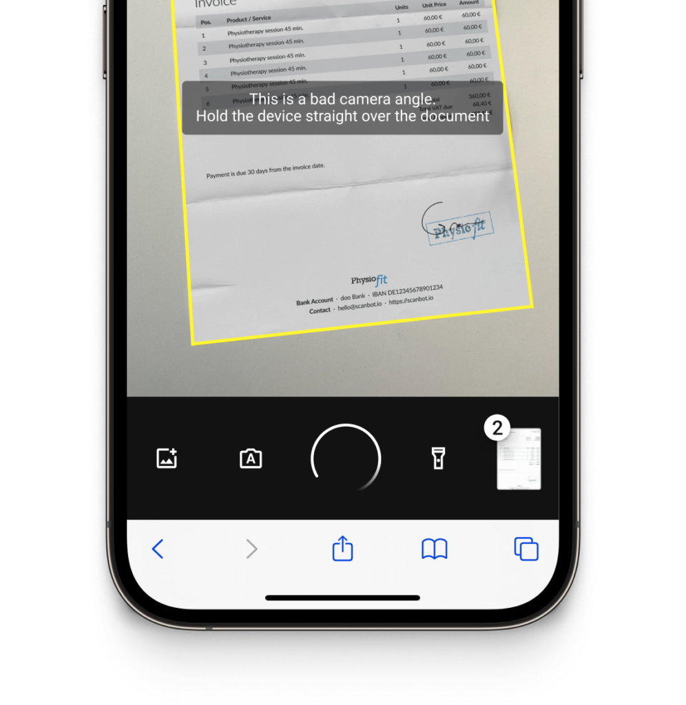 Browser-based Web Document Scanner - Scanbot SDK
