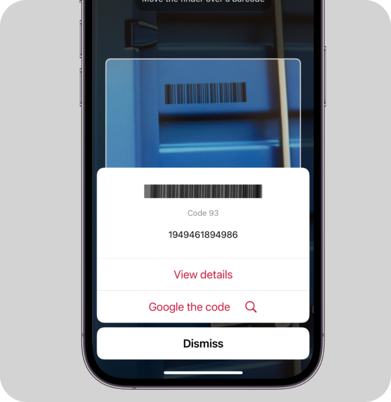 Code 93 Barcode Scanner - Scanbot SDK