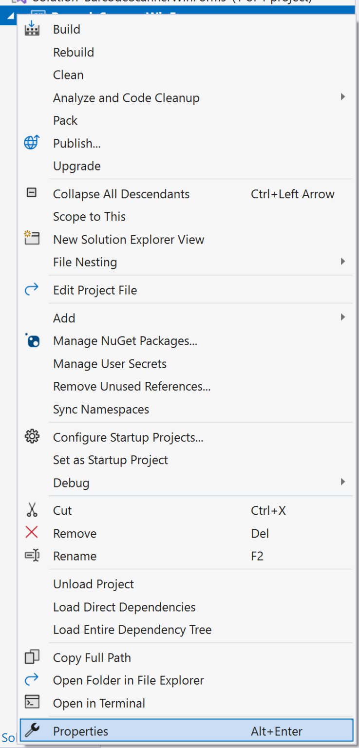 WinForms .NET 9 Barcode Scanner tutorial - Scanbot SDK