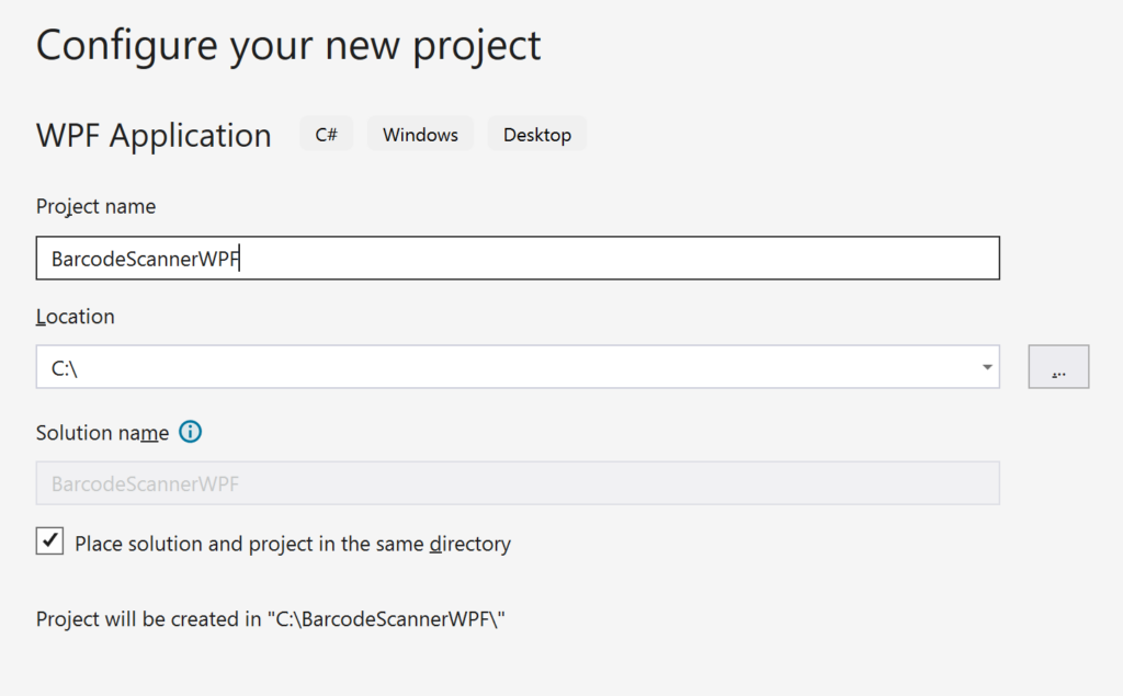 Building a WPF Barcode Scanner for Windows - Scanbot SDK