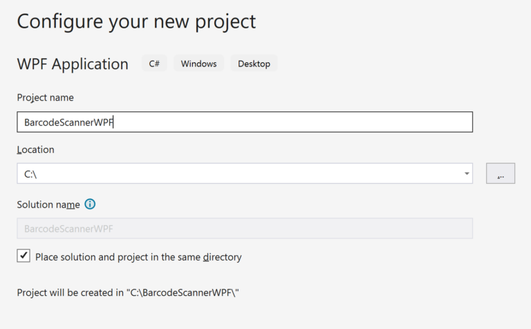 Building a WPF Barcode Scanner for Windows - Scanbot SDK
