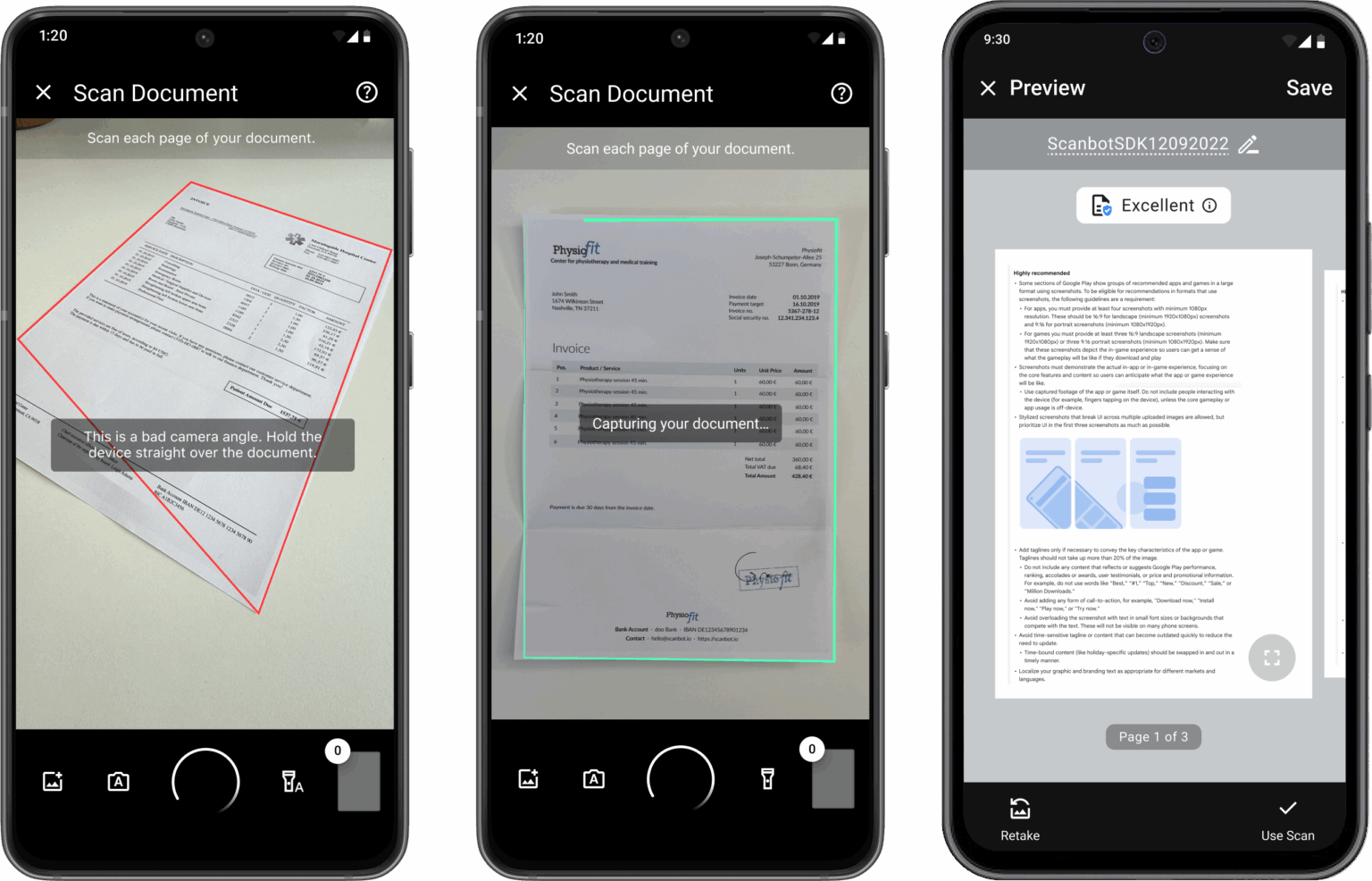 ML Kit vs. OpenCV for document scanning - Scanbot SDK