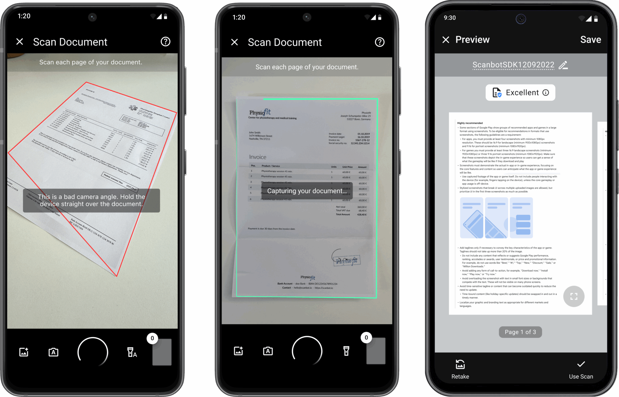ML Kit vs. OpenCV for document scanning - Scanbot SDK