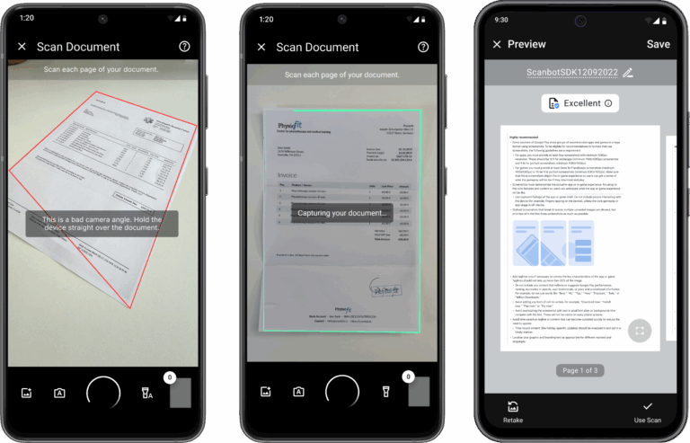 ML Kit vs. OpenCV for document scanning - Scanbot SDK
